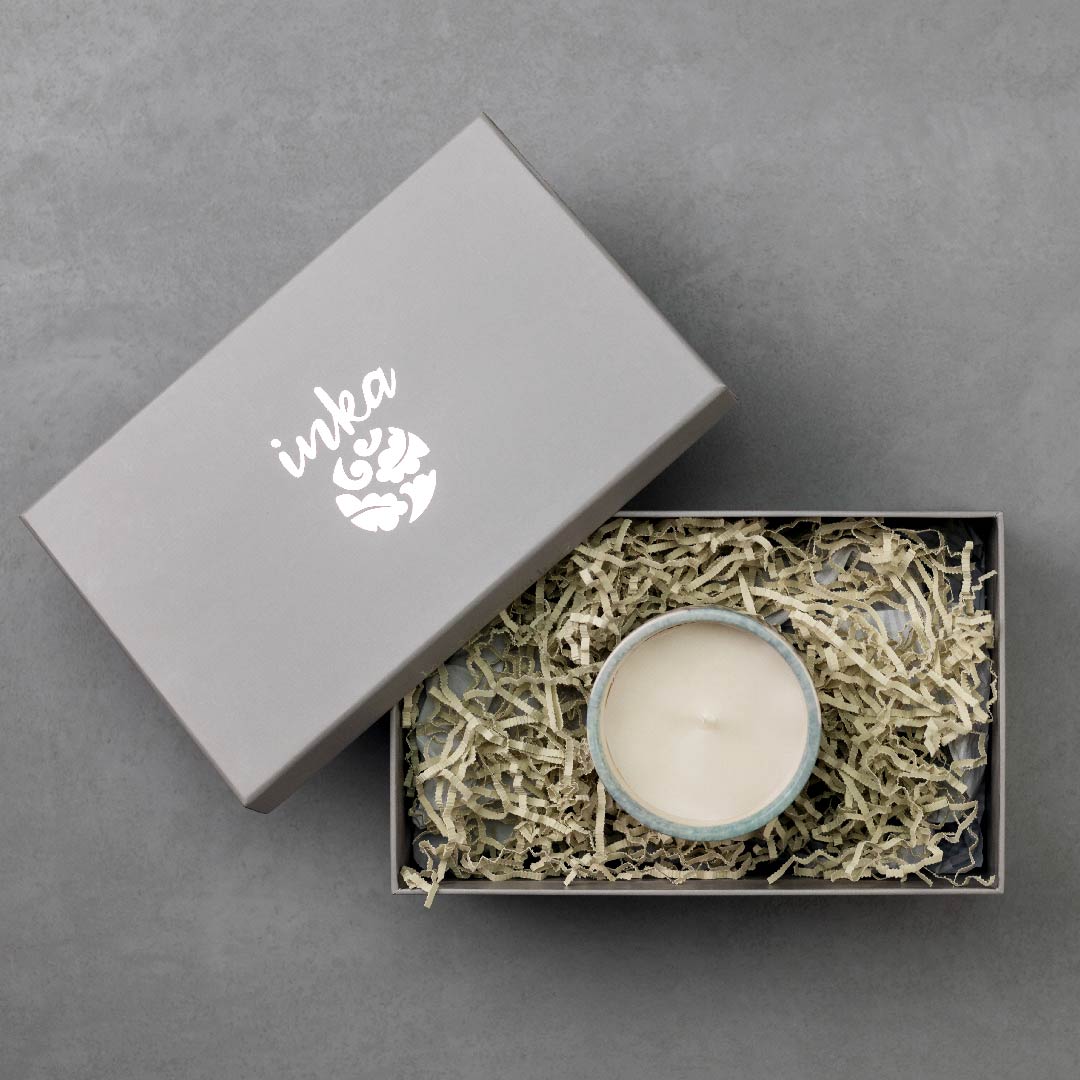 First Rain Coconut Butter & Soy Wax Scented Candle Gift Box – Inka