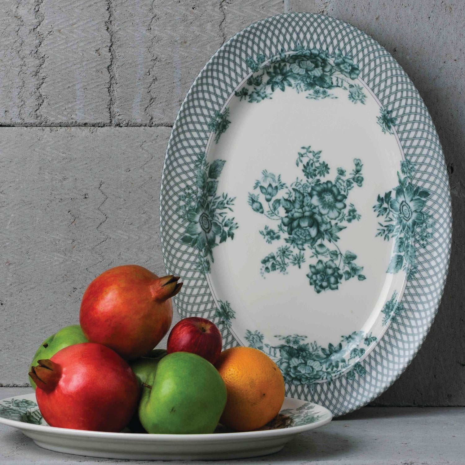Renata emerald green 36cm platter – Inka